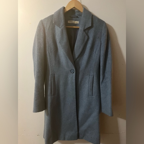 Clements Ribiero | Jackets & Coats | Clement Ribiero Baby Blue Coat ...